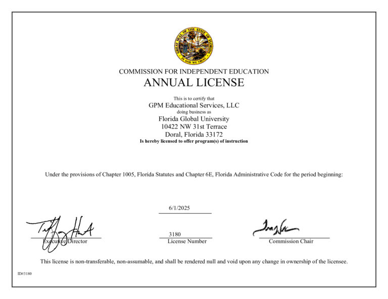 LICENSING - Florida Global University